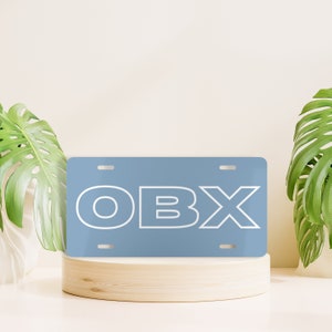 OBX License Plate, Outer Banks Front License Plate, North Carolina ...