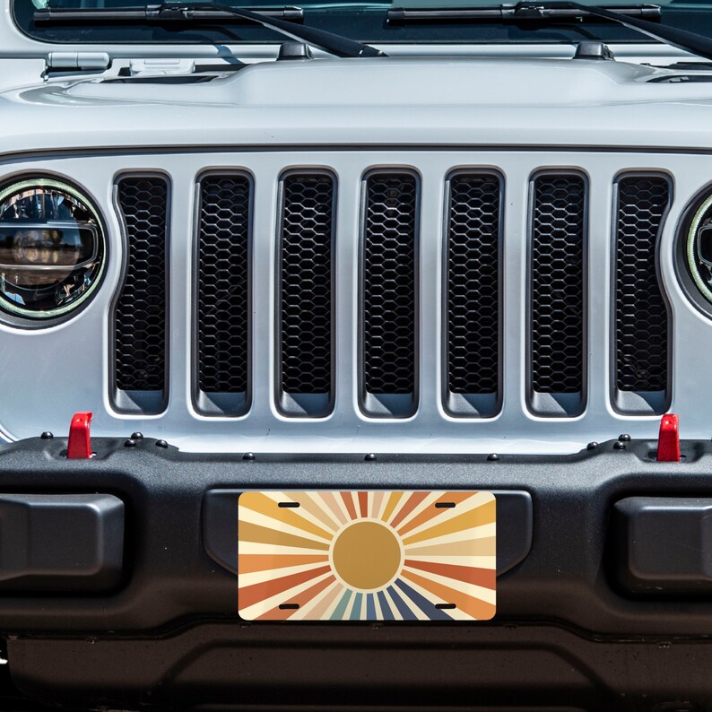 Retro License Plate Sunshine License Plate Vintage License - Etsy