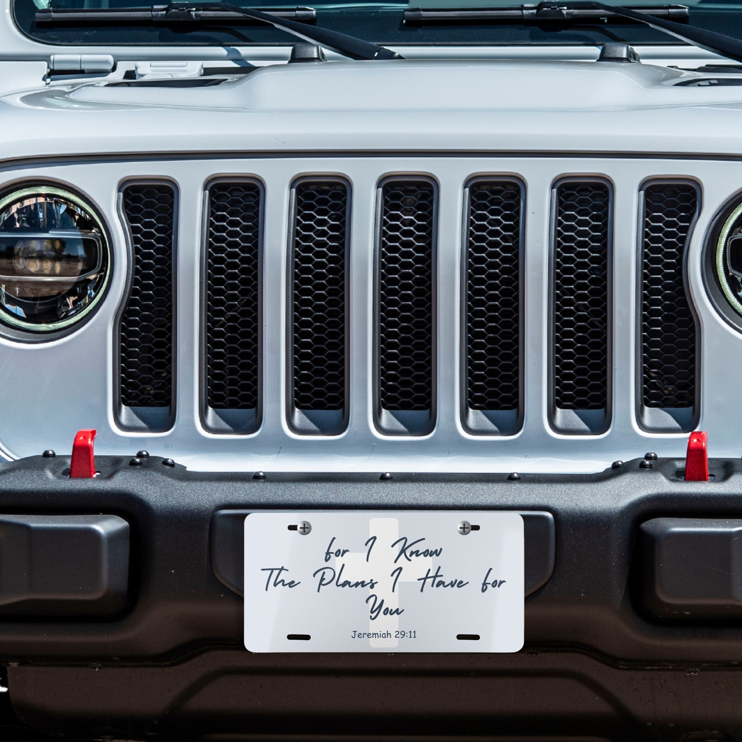 Christian License Plate, Bible Verse Front License Plate, Christian ...