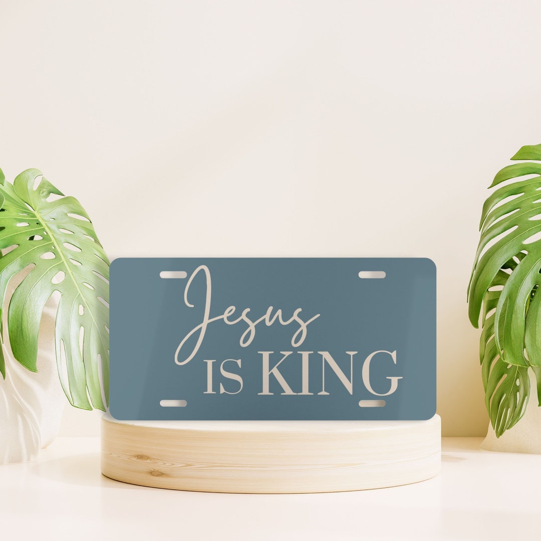 Christian License Plate, Blue Front License Plate, Christian Accessory ...