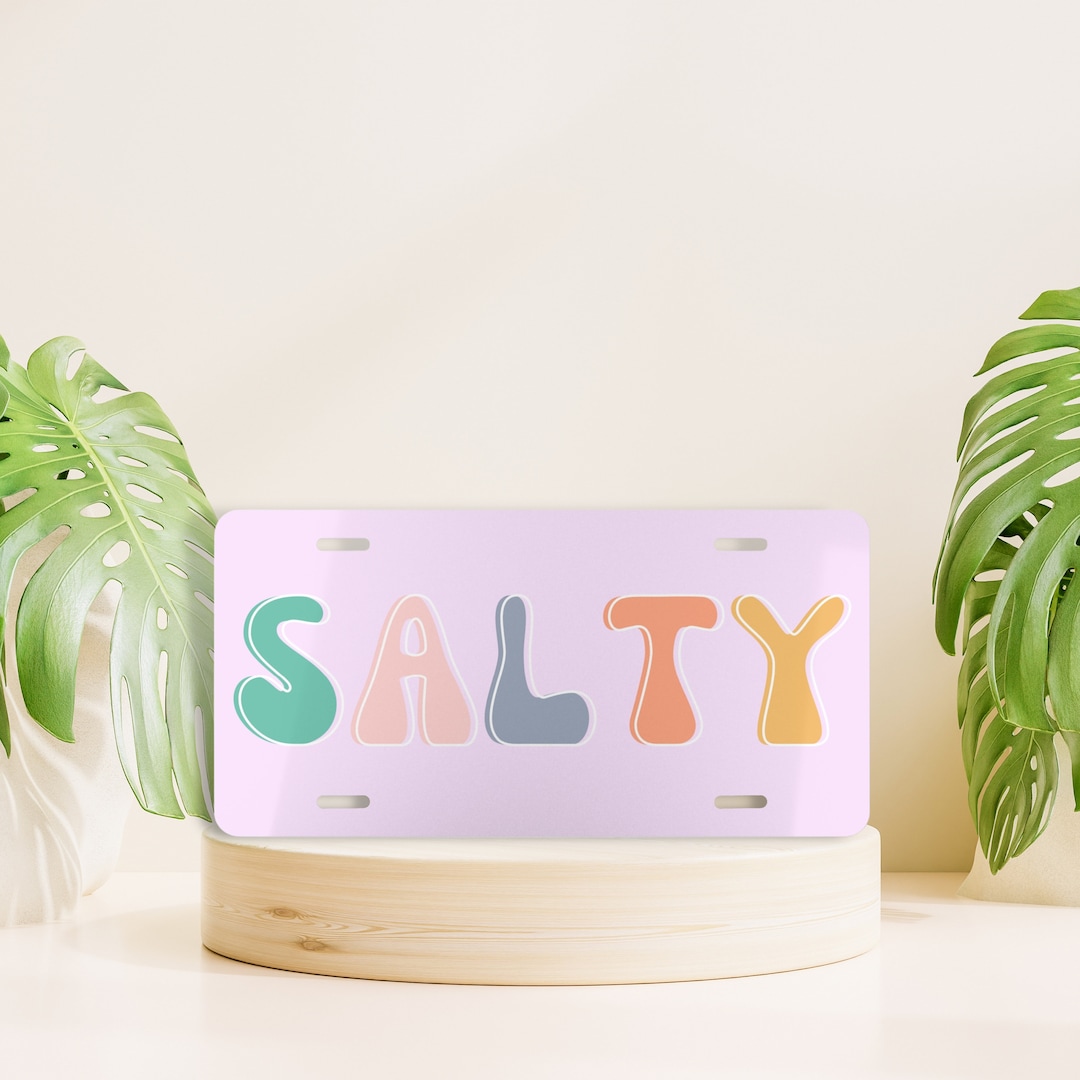 Coastal License Plate, Retro License Plate, Cute Beach License Plate ...