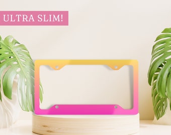 Pink Funny License Plate Retro License Plate Pink Front - Etsy