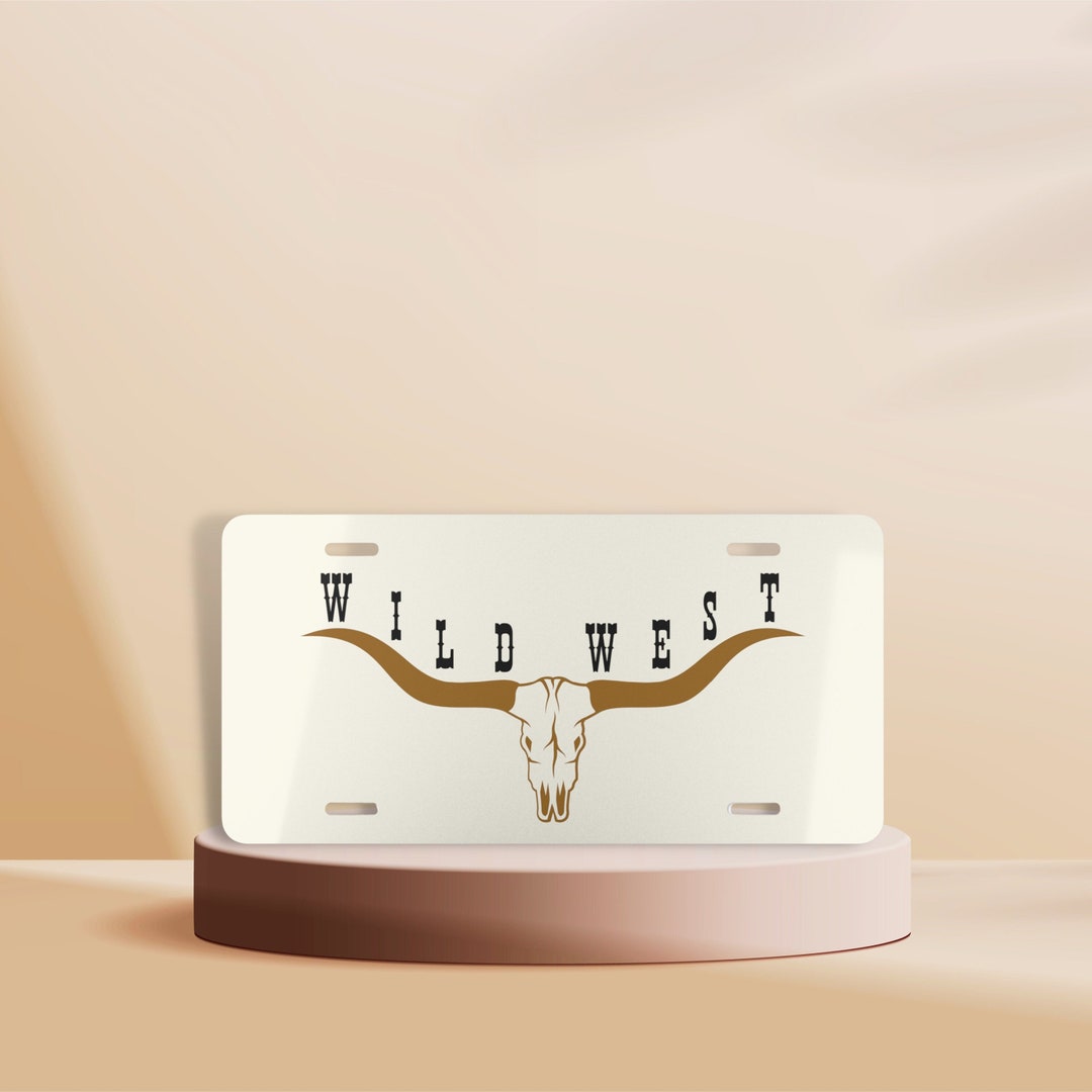 Wild West License Plate, Western Front License Plate, Boho Vanity ...