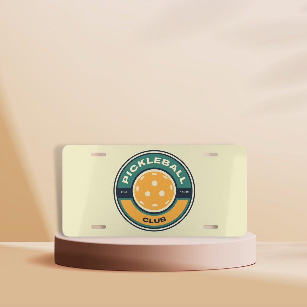 Pickleball License Plate, Pickleball Gift, Cute Vanity License Plate ...