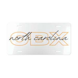 OBX License Plate, Outer Banks North Carolina, OBX North Carolina ...
