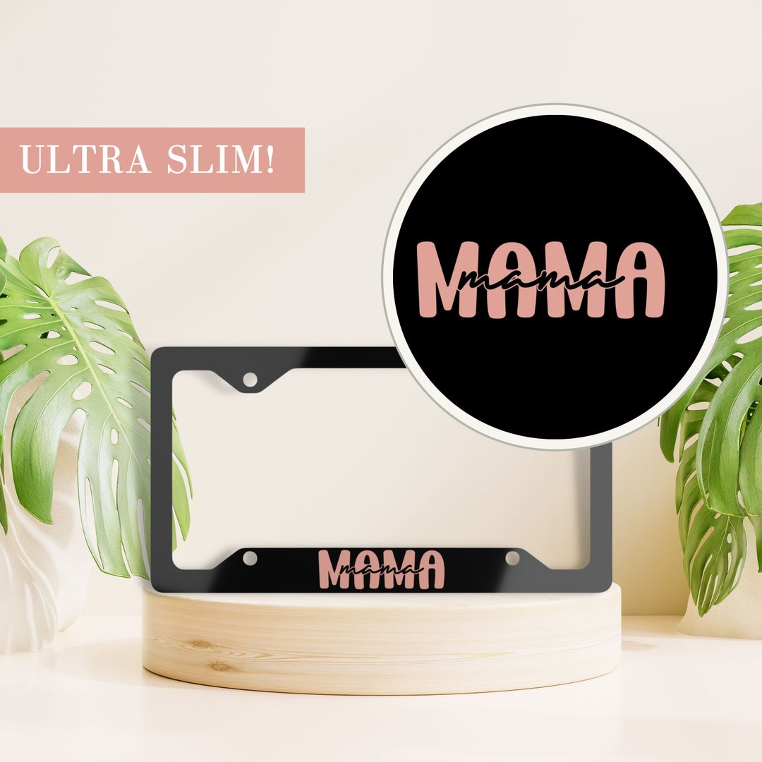 Mom License Plate Frame, Mama License Plate Frame, Pink License Plate ...