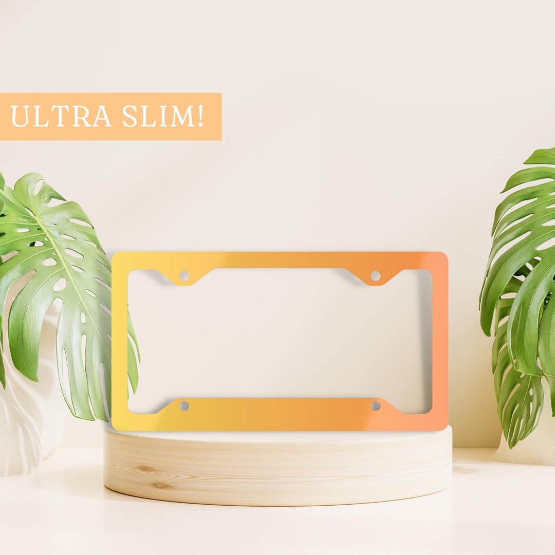 Creamsicle License Plate Frame, Orange License Plate Holder, Cute Car ...