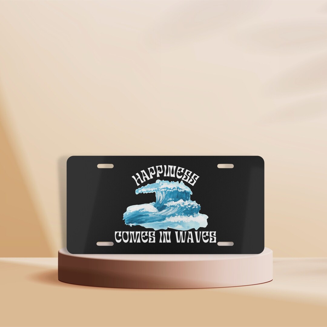Coastal License Plate, Mental Health Front License Plate, Happy Car ...