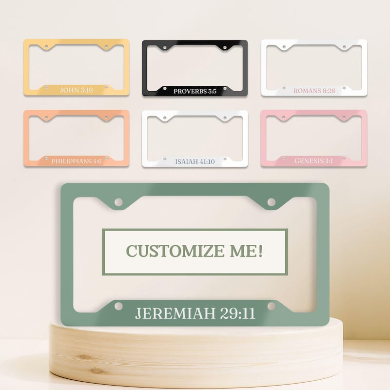 Bible License Plate - Etsy