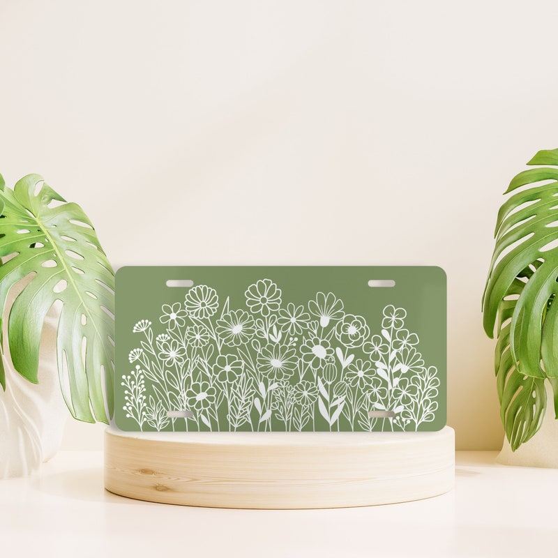 Plate Flowers - Etsy