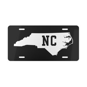 North Carolina License Plate, Black Front License Plate, Cute Car ...