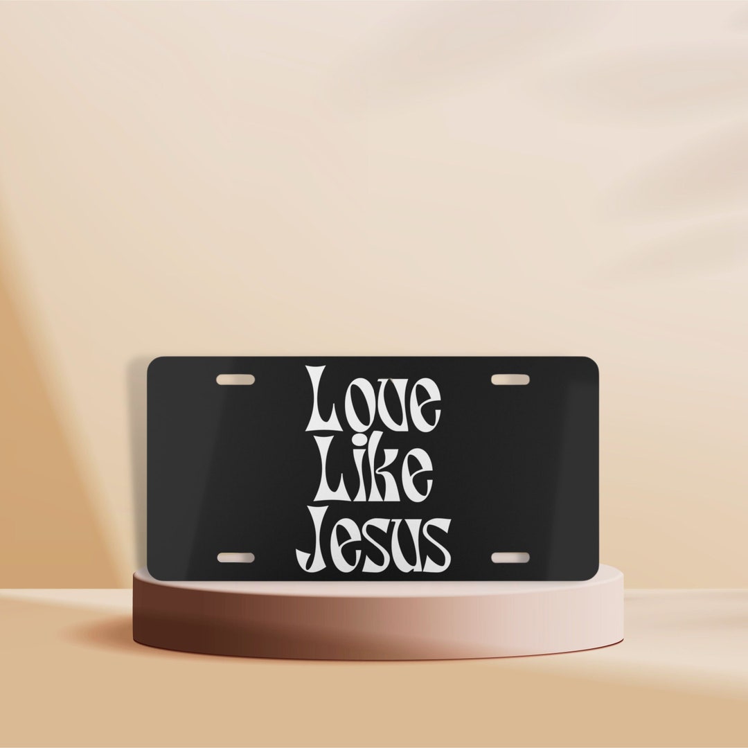 Christian Front License Plate, Faith Car Accessory, Jesus Vanity ...