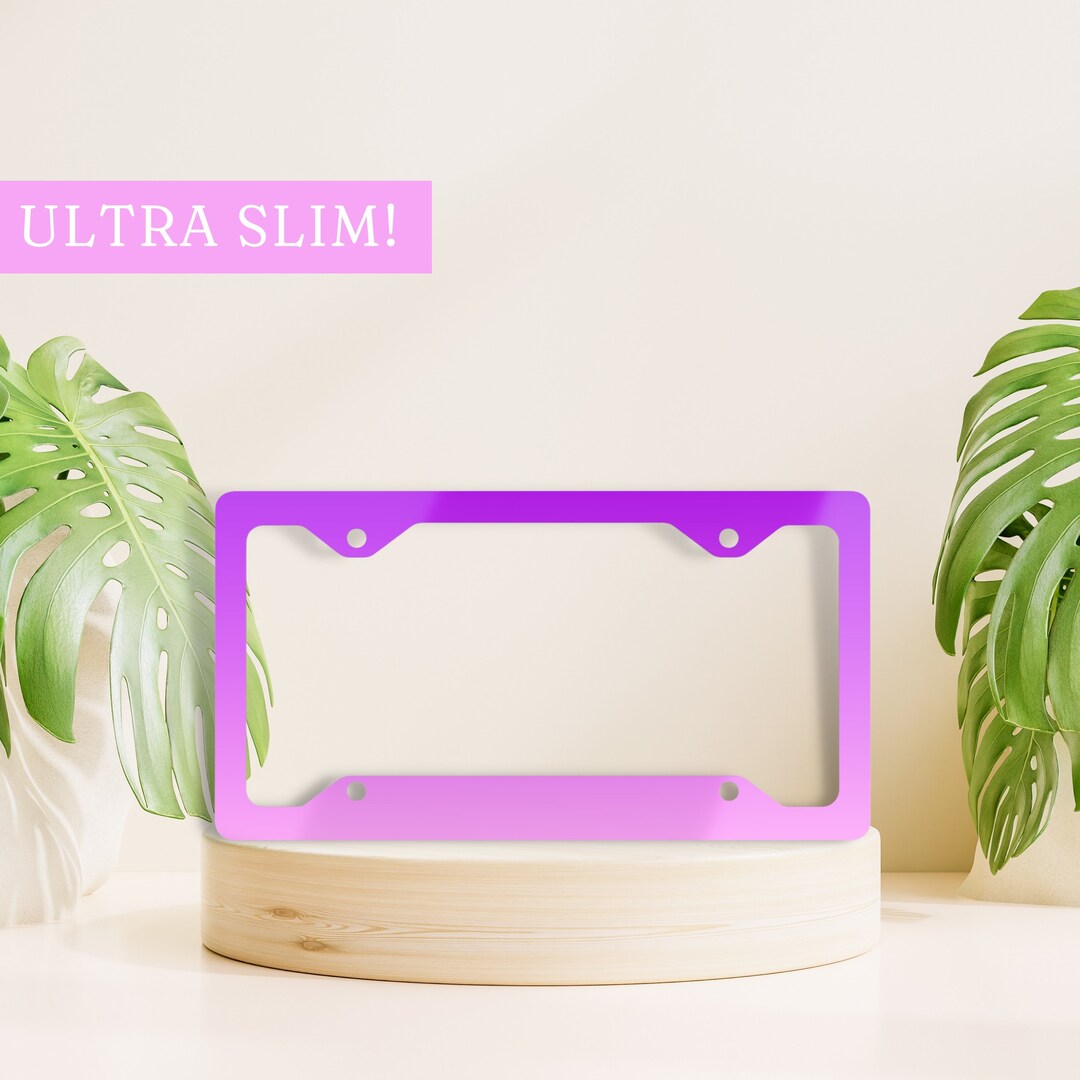 Purple Gradient License Plate Frame, Ombre License Plate Frame, Girls ...
