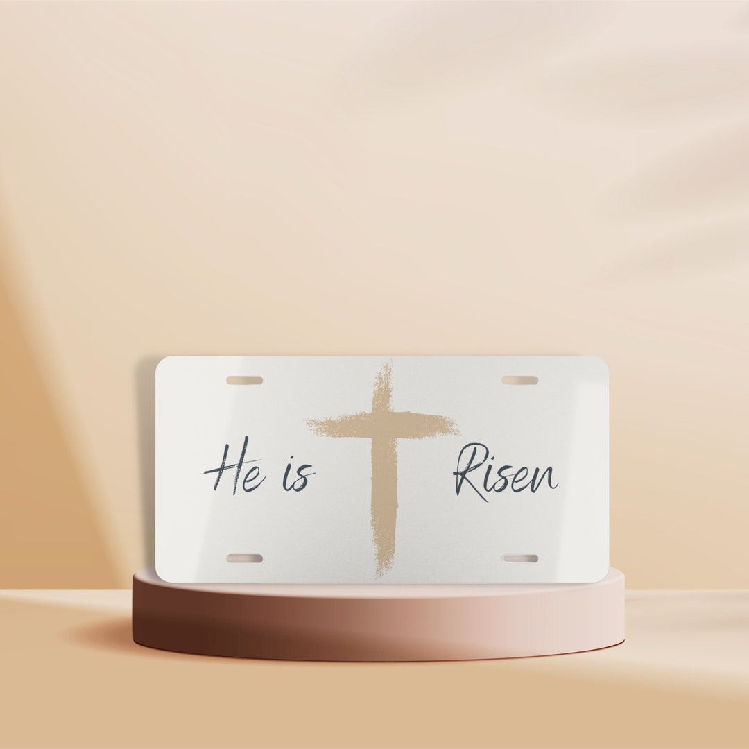 Christian License Plate, Cute Christianity Vanity License Plate, Faith ...