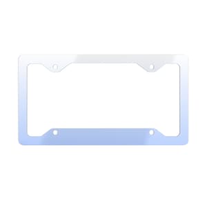 Blue Gradient License Plate Frame, Metal License Plate Frame, Ombre ...