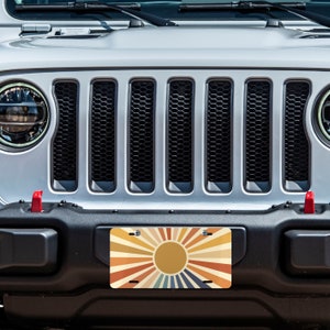 Retro License Plate, Sunshine License Plate, Vintage License Plate ...