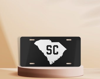 South Carolina SC State Custom License Plate Custom Car - Etsy