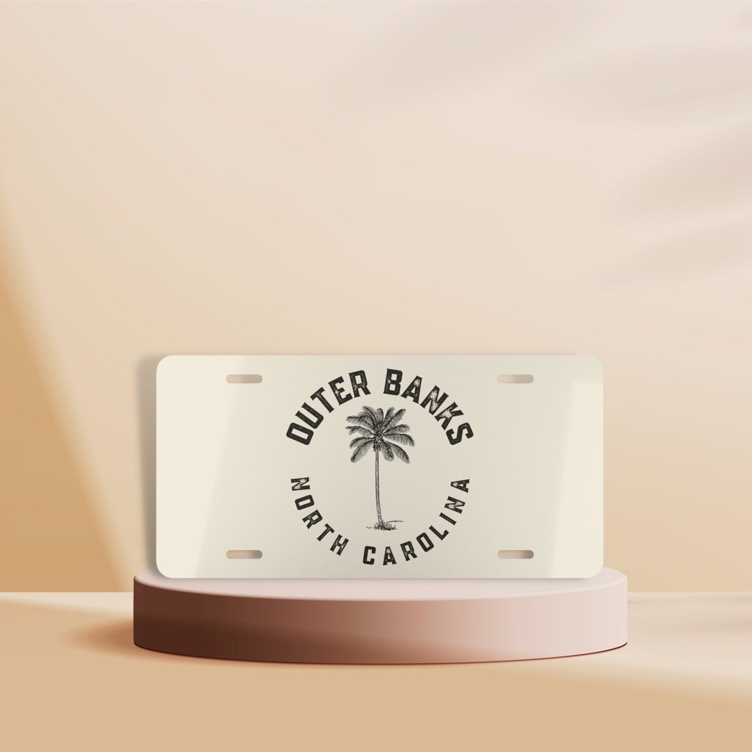 Coastal License Plate Outer Banks Front License Plate OBX - Etsy