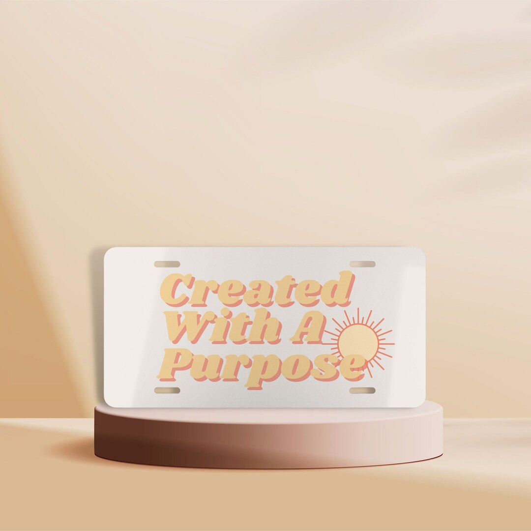 Christian License Plate, Sunshine Front License Plate, Yellow Vanity ...