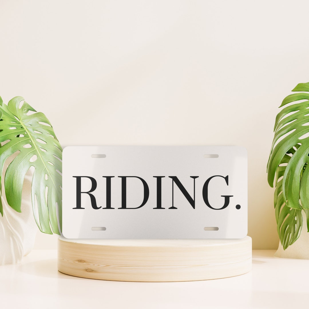 Equestrian Vanity Plate, Horseback Riding License Plate, Equestrian ...