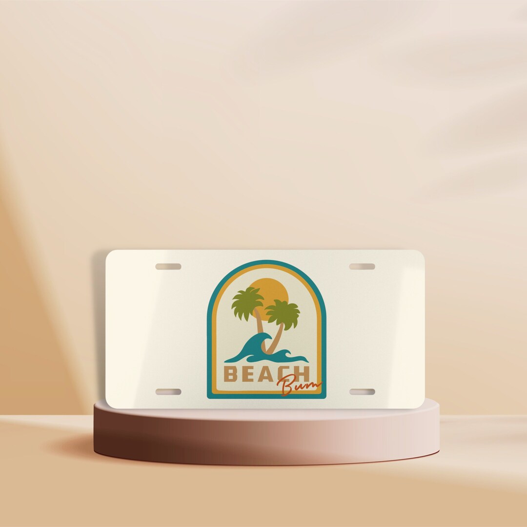Coastal License Plate, Beach Front License Plate, Cute Car Accessory ...