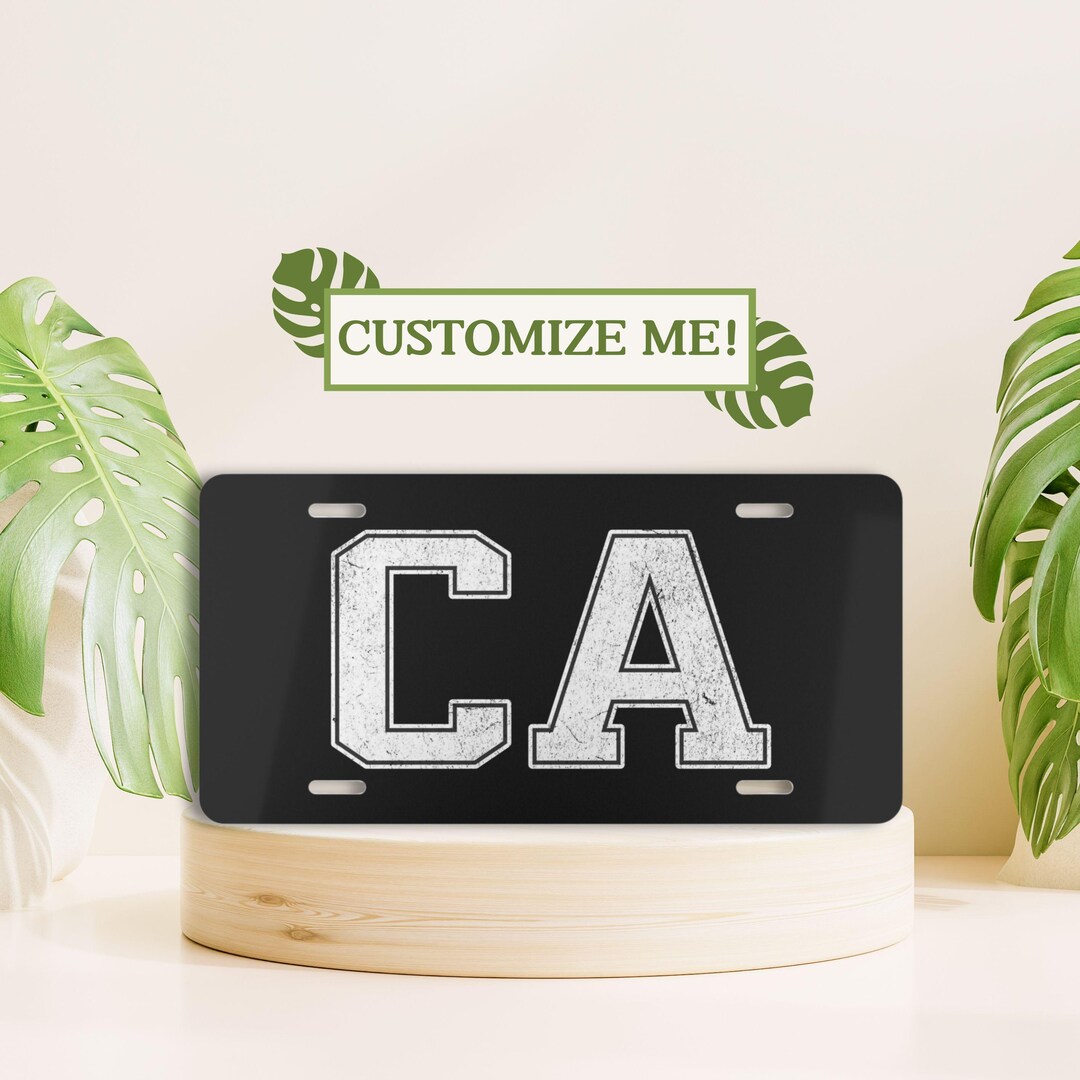 Custom License Plate, Retro License Plate, Personalized Car Accessory ...