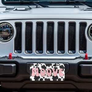 Funny License Plate, Cow Print License Plate, Vanity License Plate ...