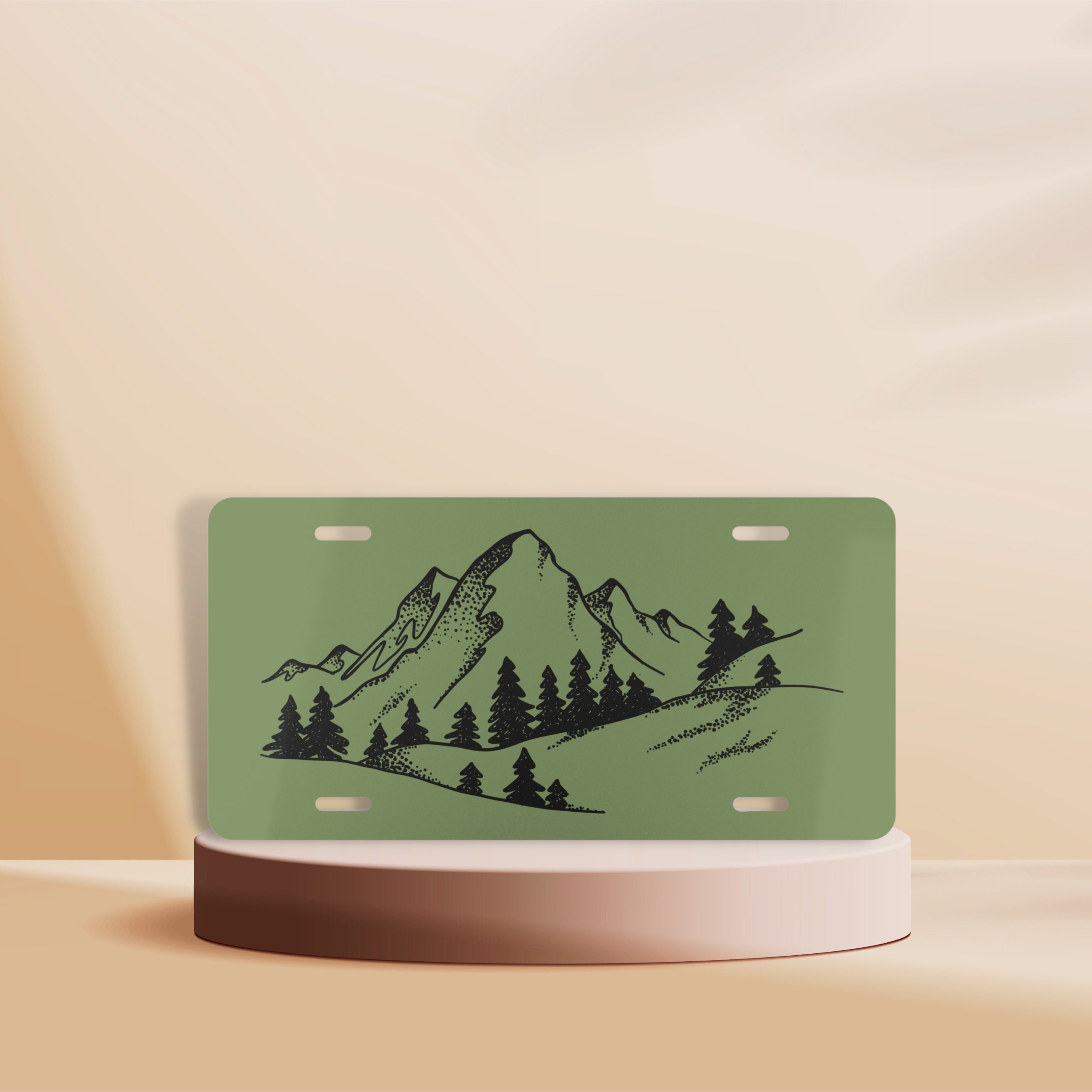 Mountain License Plate Outdoors License Plate Vanity License - Etsy