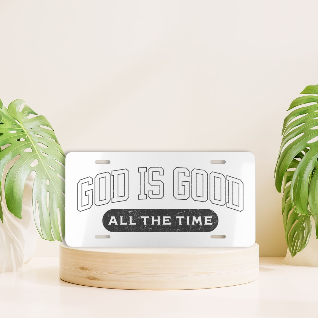 Christian License Plate, God is Good License Plate, Cute Faith Front ...