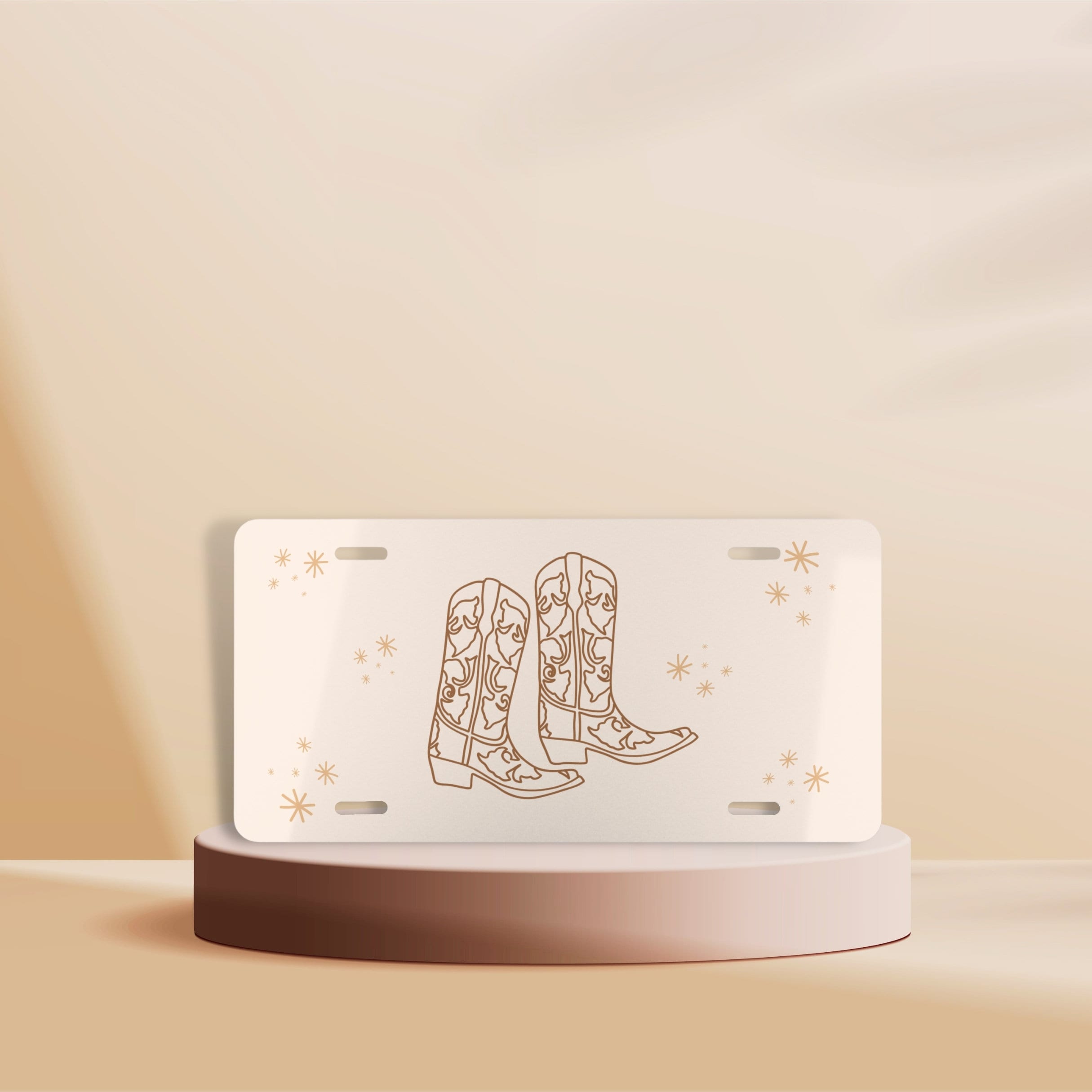 Cowgirl Boot Vanity Plate Western Front License Plate Front - Etsy