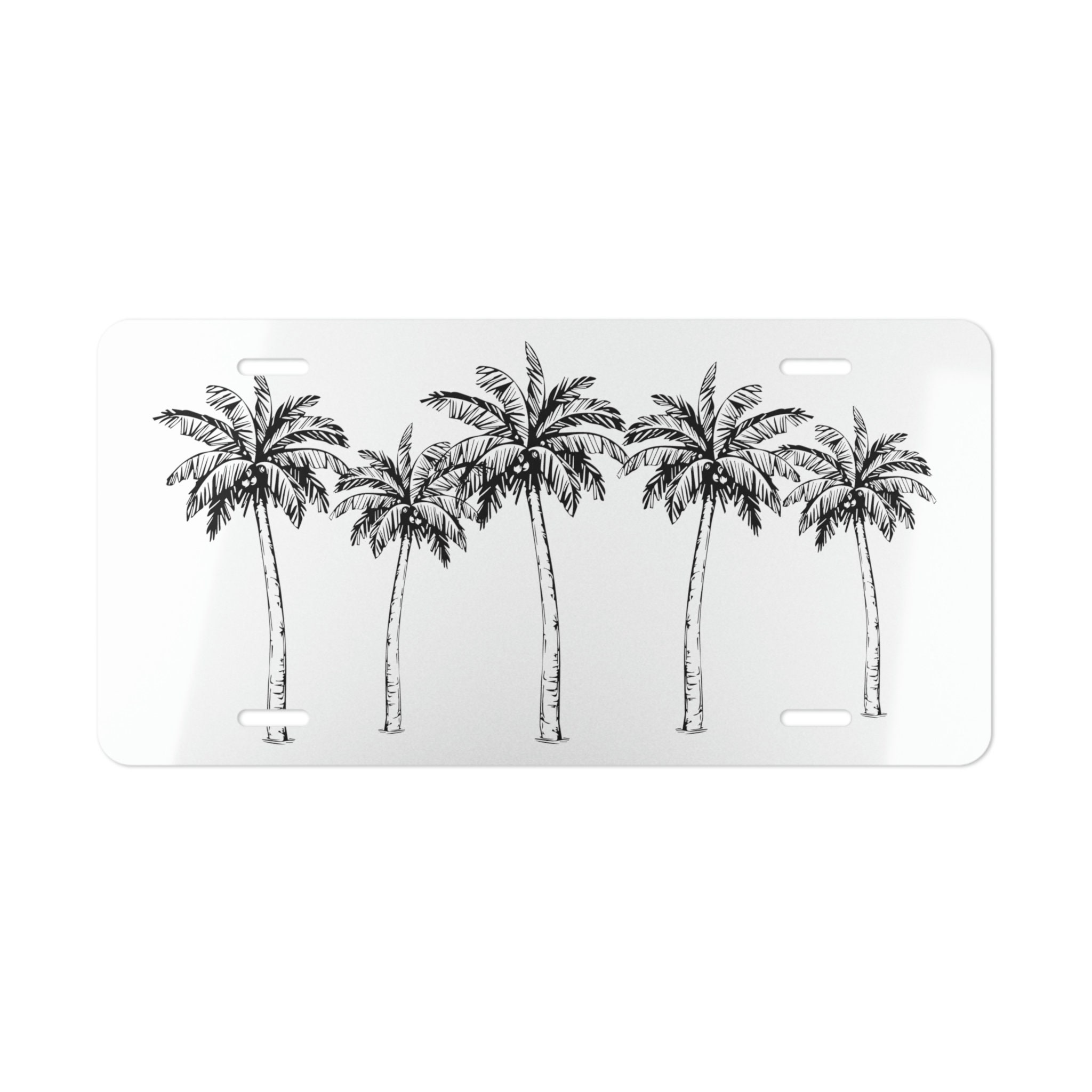 Palm Tree License Plate, Coastal License Plate, Beach Front License ...