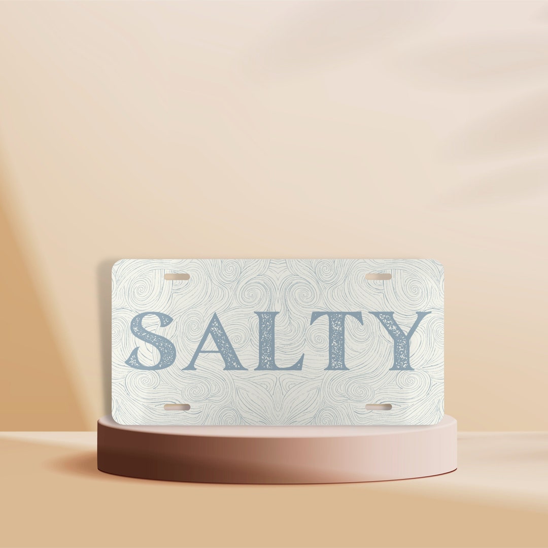 Coastal License Plate, Ocean License Plate, Cute Beach License Plate ...