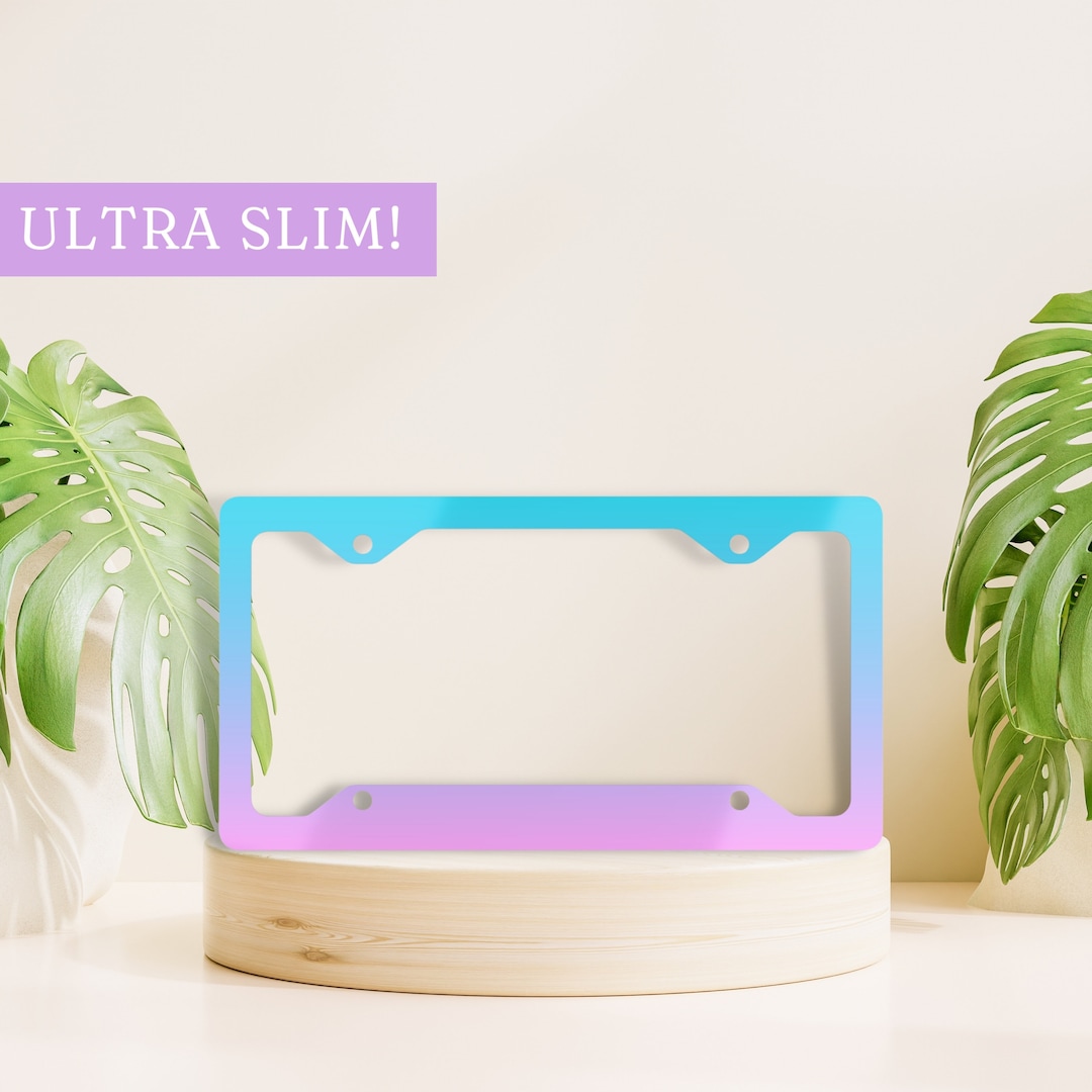 Purple and Blue Gradient License Plate Frame, Ombre License Plate Frame ...