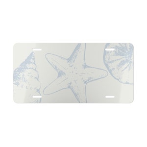 Coastal Vanity License Plate, Beach Front License Plate, Coastal Chic ...