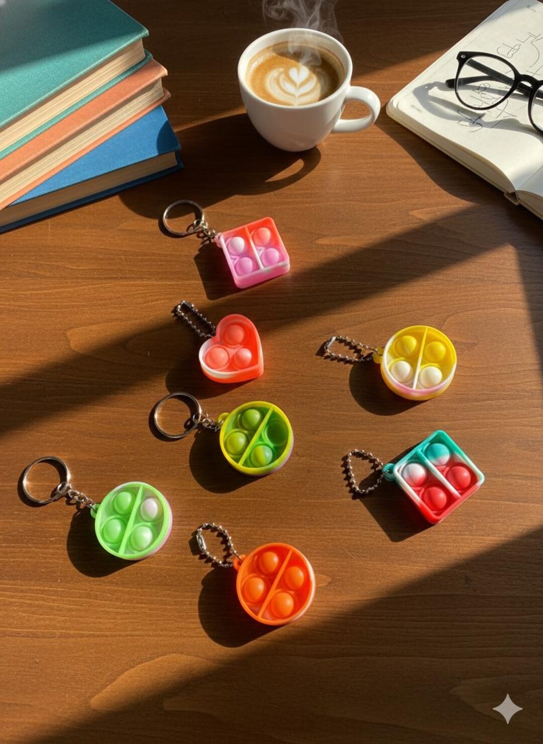 Pop It Keychain Fidget for Mini Stress Relief - Etsy Canada
