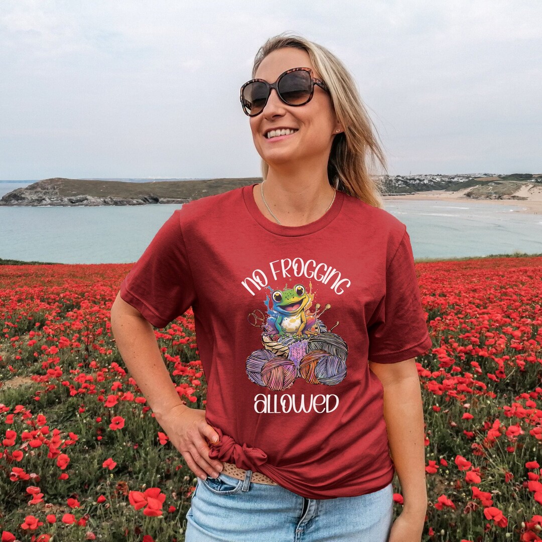 Frogging Yarn, Crochet, Spool Knitter, Funny Crochet Shirt, Knitter T ...