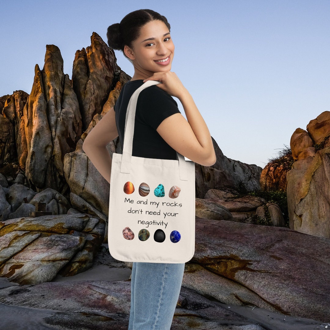 Organic Tote, Geology Tote, Rockhound Gift, Rock Collector Gift ...