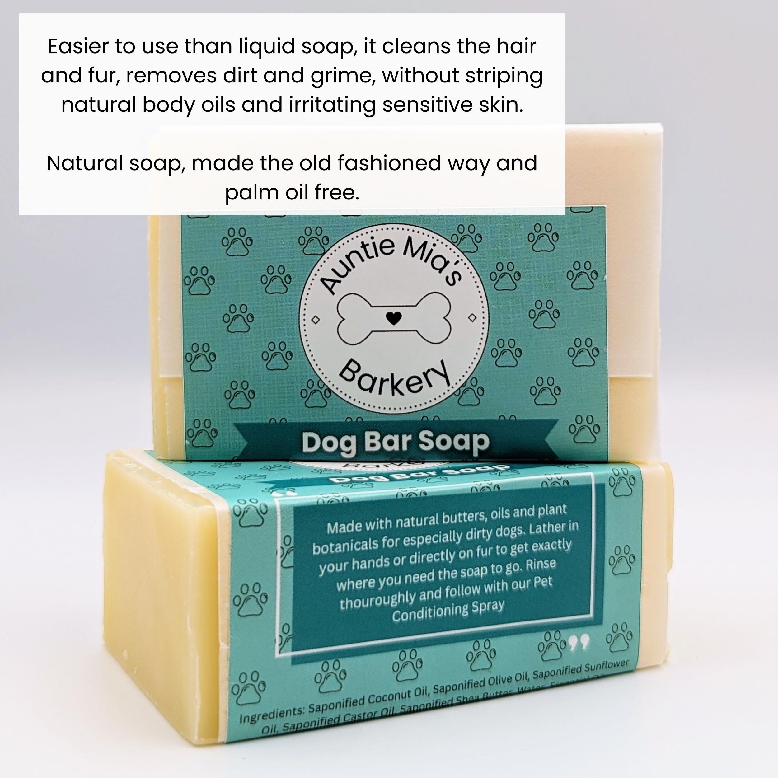 Dog Shampoo Bar | Natural Soap for Dogs | Skincare for Dogs | Essential ...