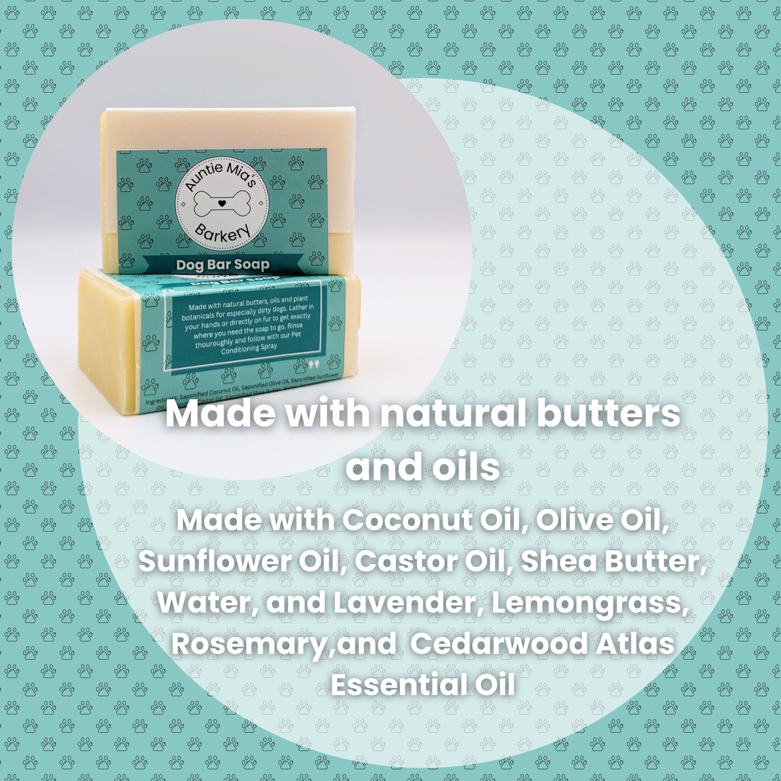 Dog Shampoo Bar Natural Soap for Dogs Skincare for Dogs Essential Oil ...