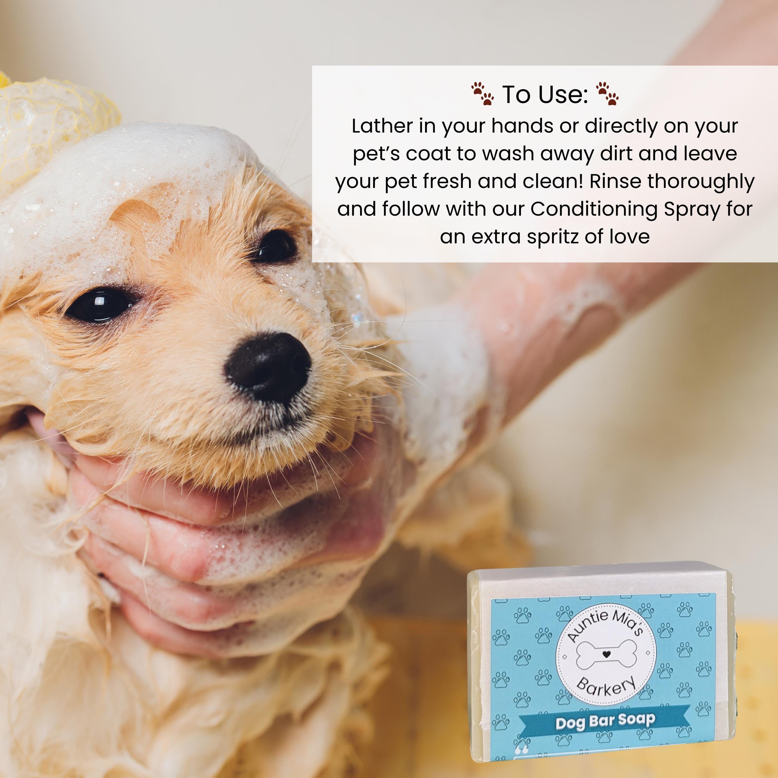 Dog Shampoo Bar | Natural Soap for Dogs | Skincare for Dogs | Essential ...
