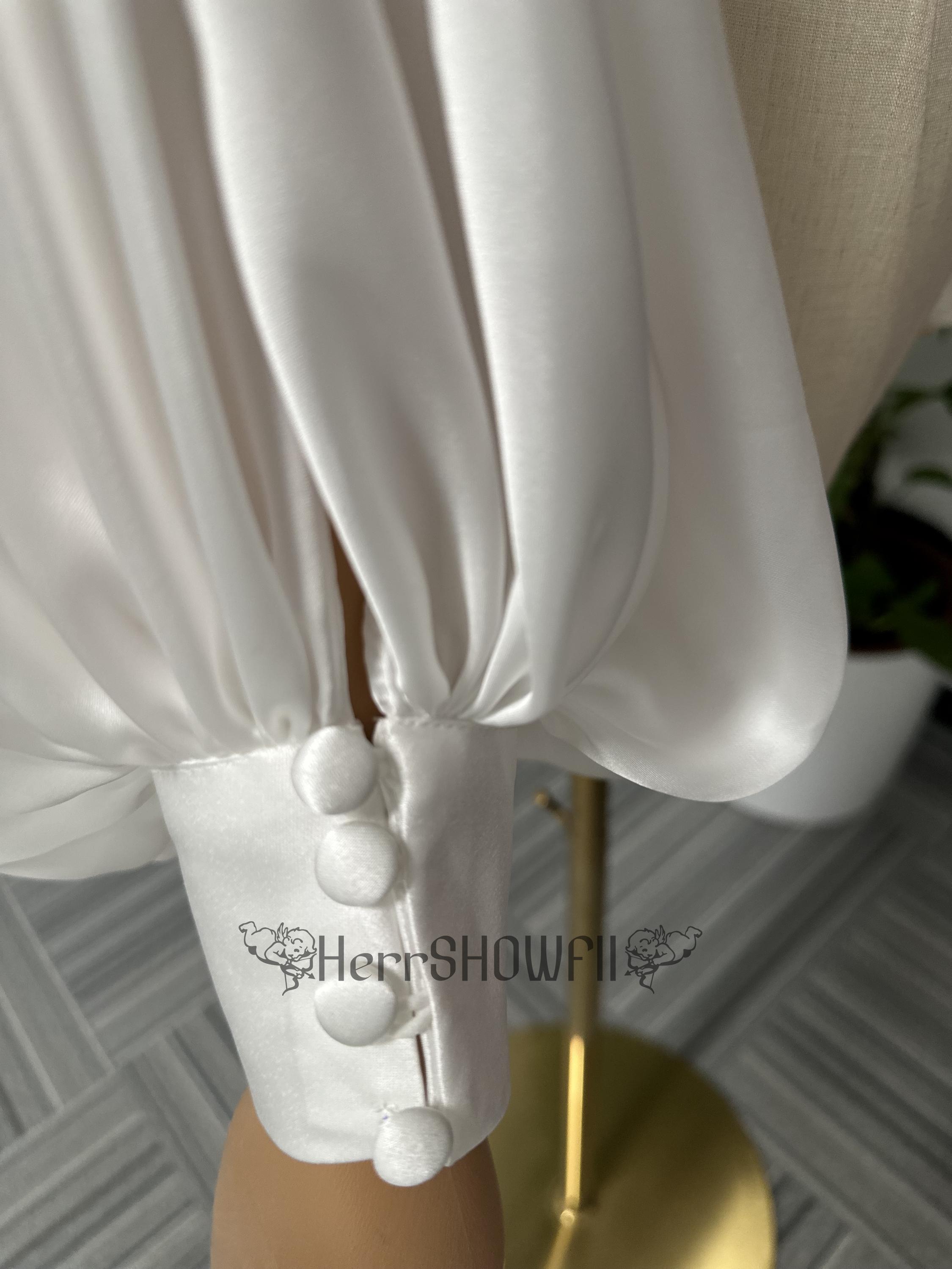Chiffon Satin Hanging Neck Sleeve, Detachable Sleeve, Wedding Accessory ...