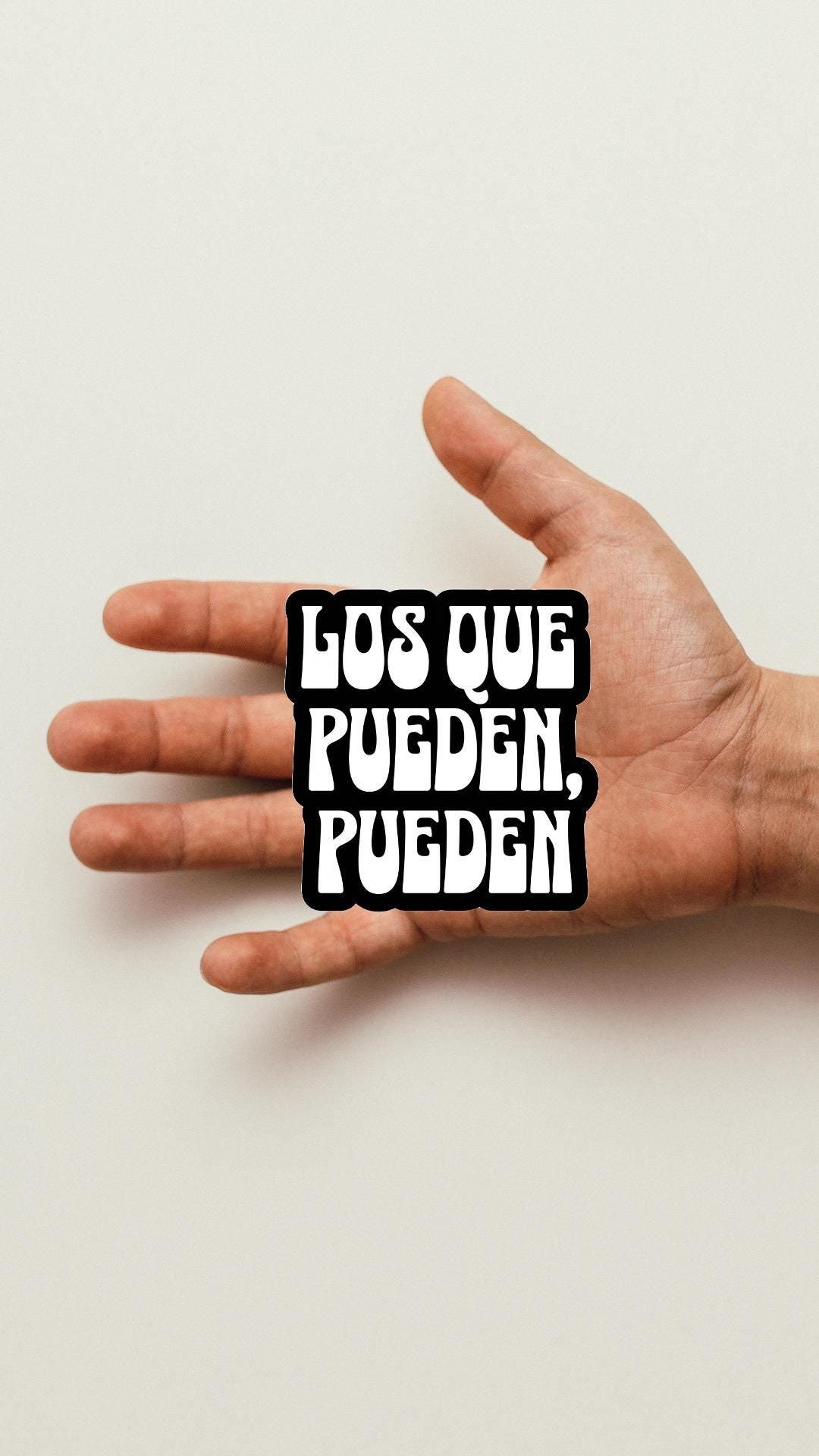 Los Que Pueden Sticker | Water Bottle Sticker | Decal Laptop Sticker ...