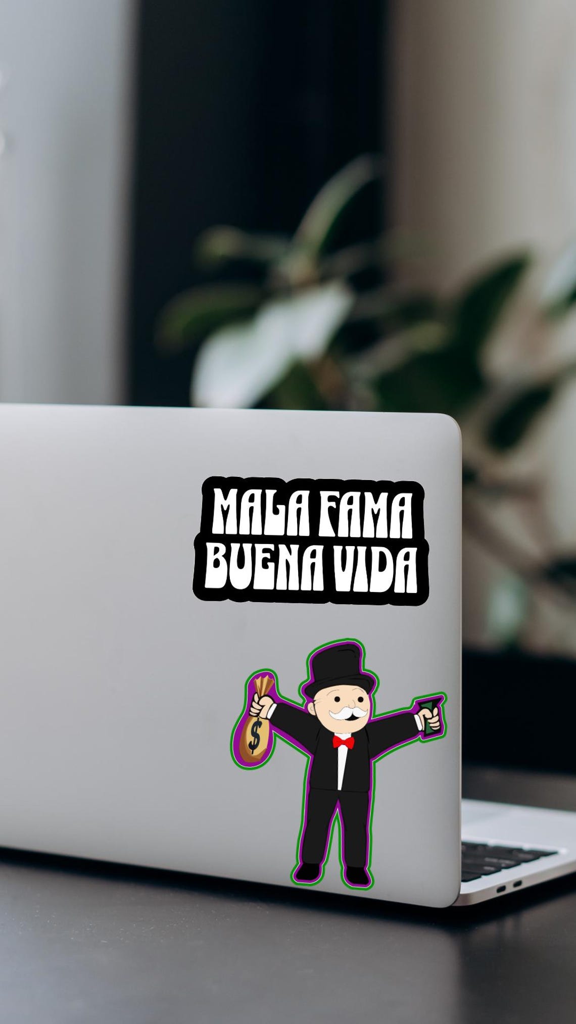 Mala Fama Sticker Hard Hat Sticker Die Cut Sticker Water Bottle Sticker ...