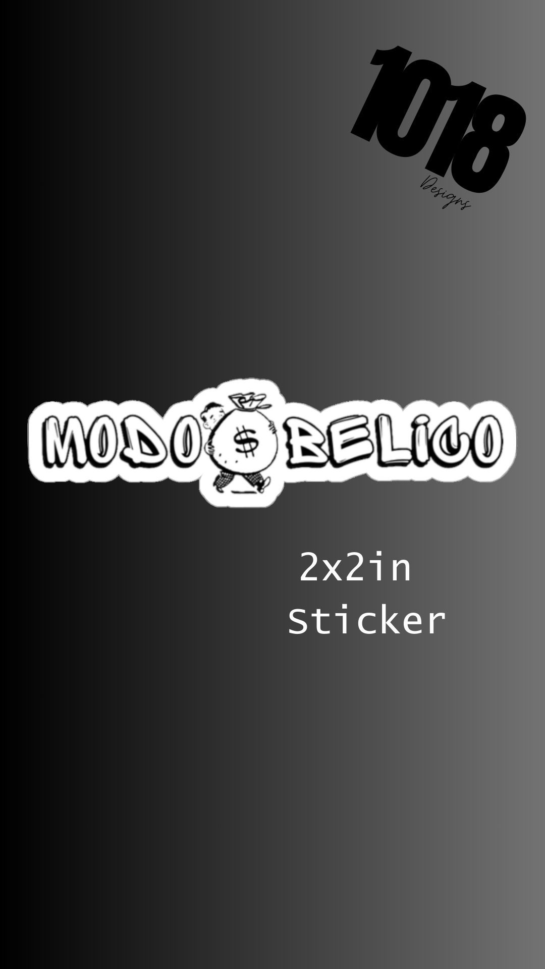 Modo Belico Sticker Moda Sinaloa Corridos Tumbados Belico Sticker ...
