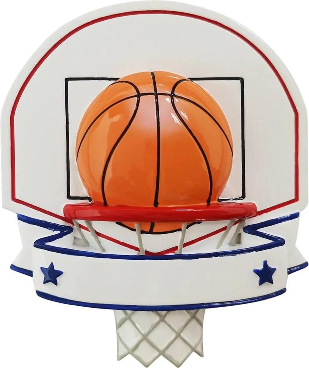 Basketball Backboard & Ball Personalized Christmas Ornament - Etsy