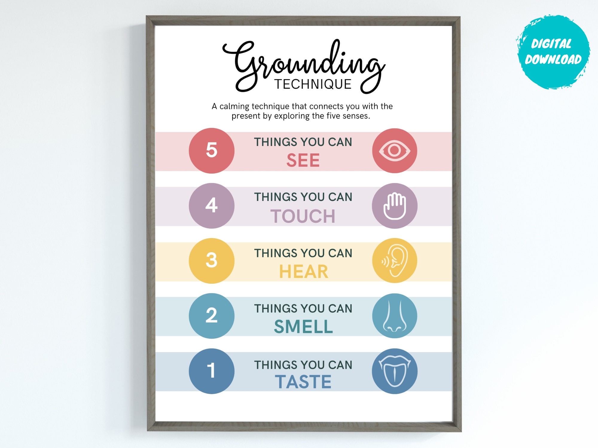 Grounding Techniques, Psychotherapy Posters, Psychology Poster, Therapy ...