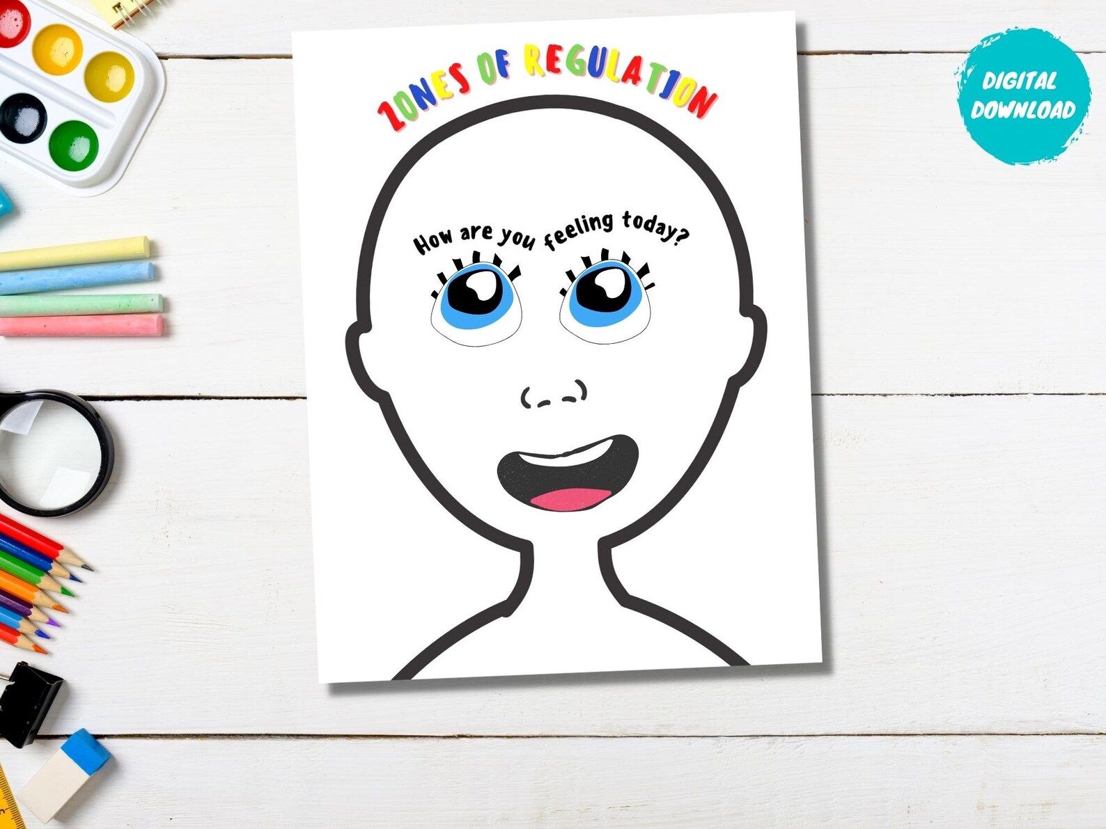 Zones of Regulation Activity: Emotions Sorting for OT, Classroom ...