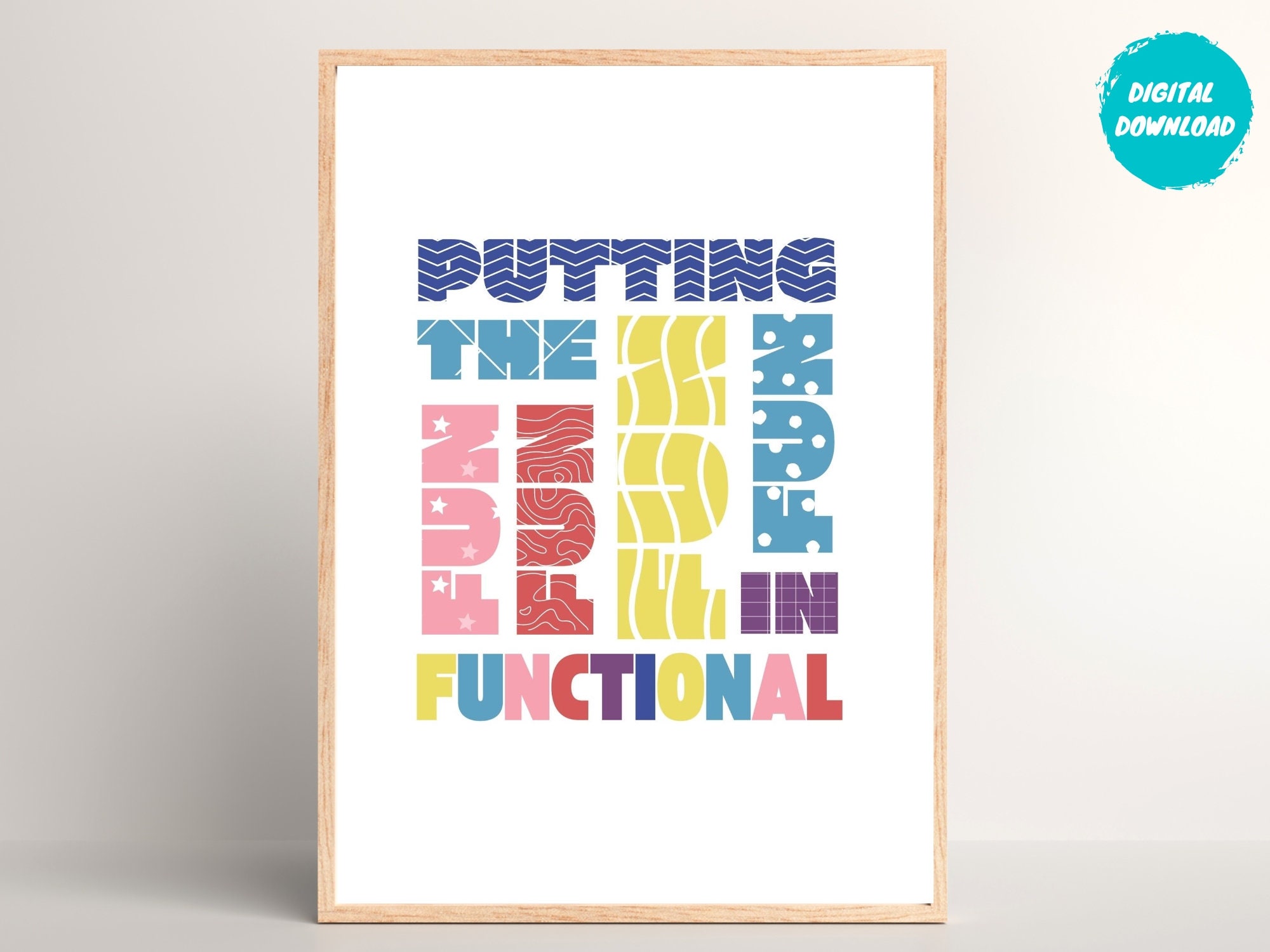 Occupational Therapy Poster, OT Poster, Putting the Fun in Functional ...