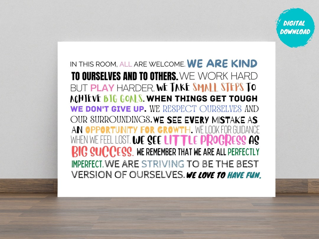 In This Room Poster: Therapy Classroom Decor (digital Download) - Etsy