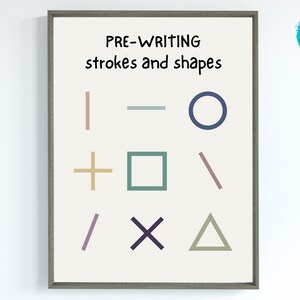 Pediatric OT Posters: Pre-writing Strokes, Cutting Skills (digital ...